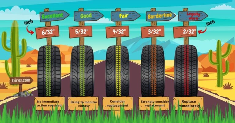 Tire Tread Depth Chart - Tiires