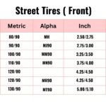 Motorcycle Tire Conversion Chart - Sizes Explained